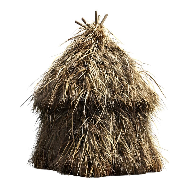 3D Rendering of a Hay Stack on Transparent Background - Ai Generated ...