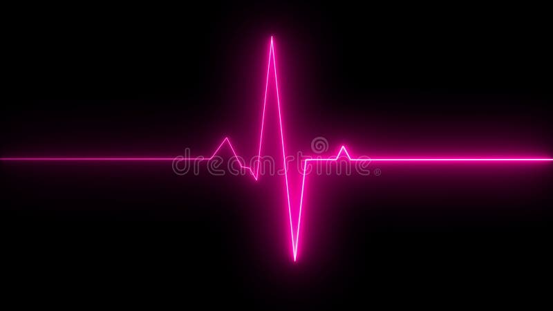 3d Rendering of Heart Rate Graph. Heart Cardiogram, Computer Generated ...