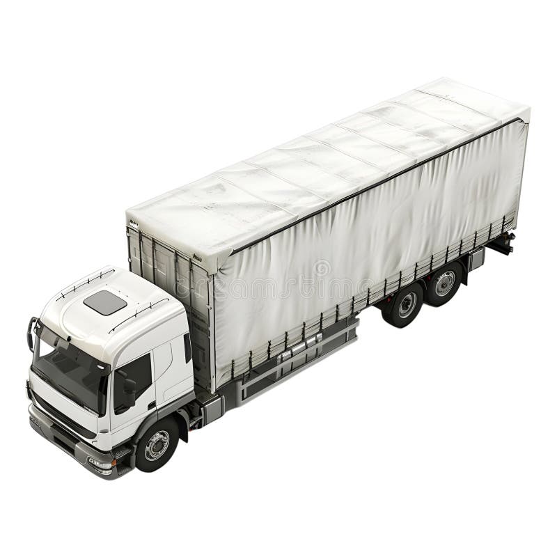 3D Rendering of a Heavy Truck on Transparent Background - Ai Generated ...
