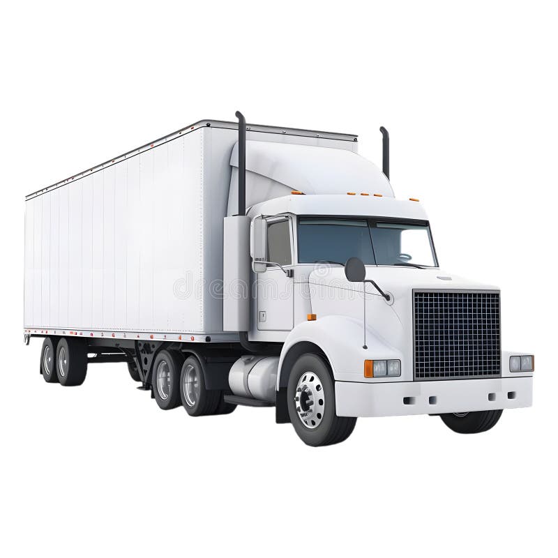 3D Rendering of a Heavy Truck on Transparent Background - Ai Generated ...