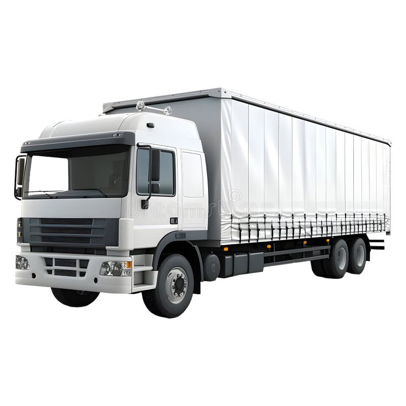 3D Rendering of a Heavy Truck on Transparent Background - Ai Generated ...