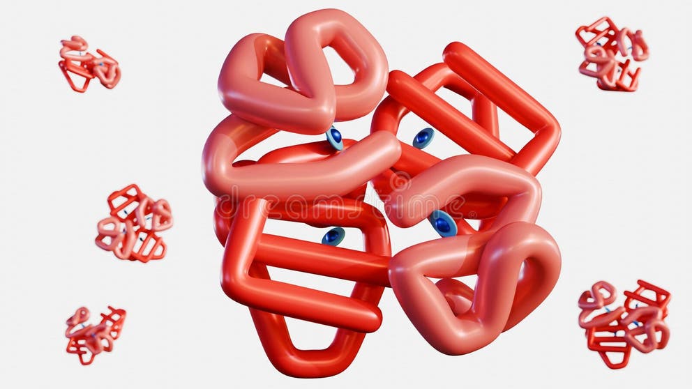 Hemoglobin Structure Composed of Four Subunits Containing a Heme Group ...