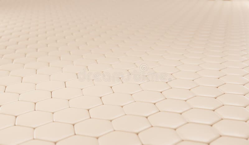 3d Rendering of Hexagon Pattern Closeup of Clean Perfect Skin Cell for ...