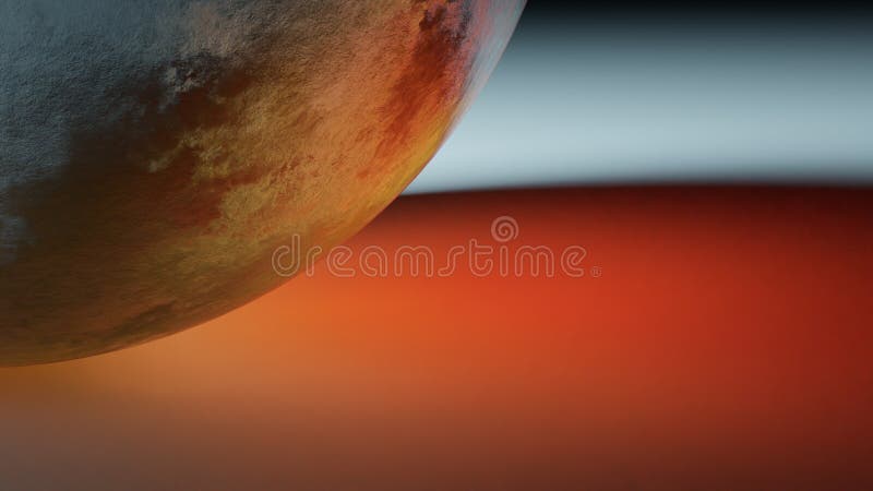 3D Rendering. 3D High Quality Render. Colorful Planet Floating on a ...