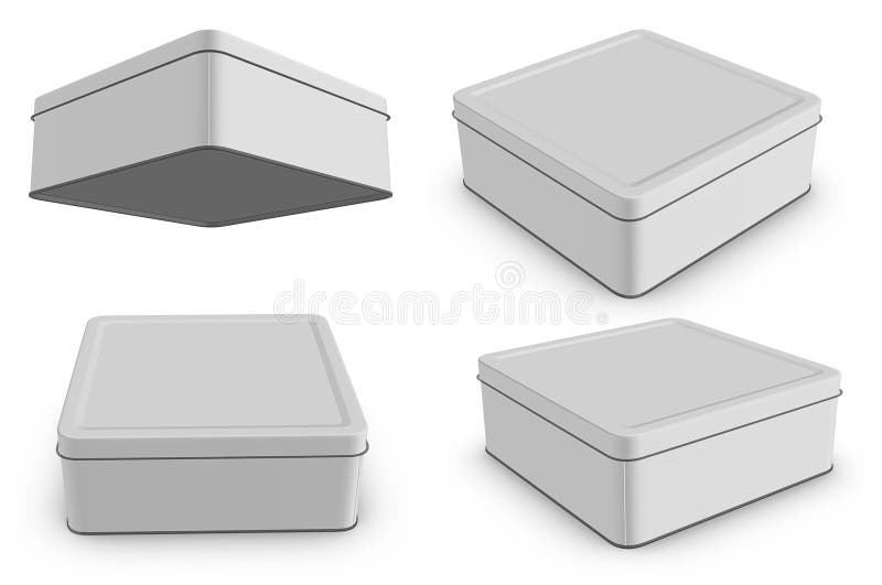 3D Rendering - High Resolution Image White Custom Carrier Box Template ...