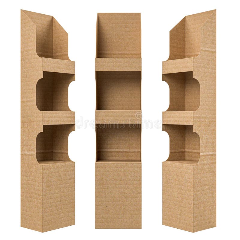 3D Rendering - High Resolution Image Pos Floor Display Box Template ...