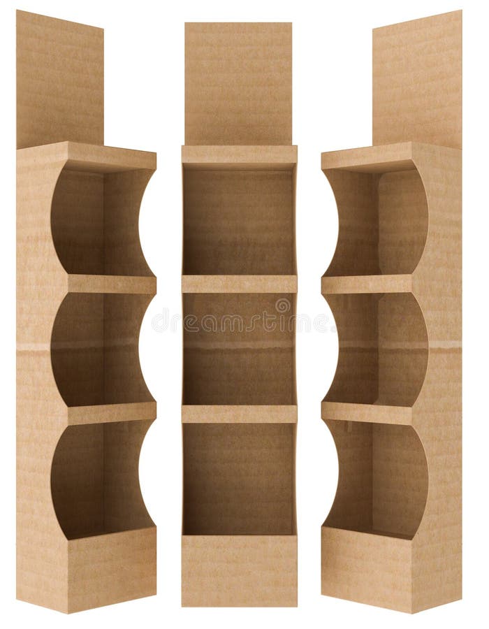 3D Rendering - High Resolution Image Pos Floor Display Box Template ...