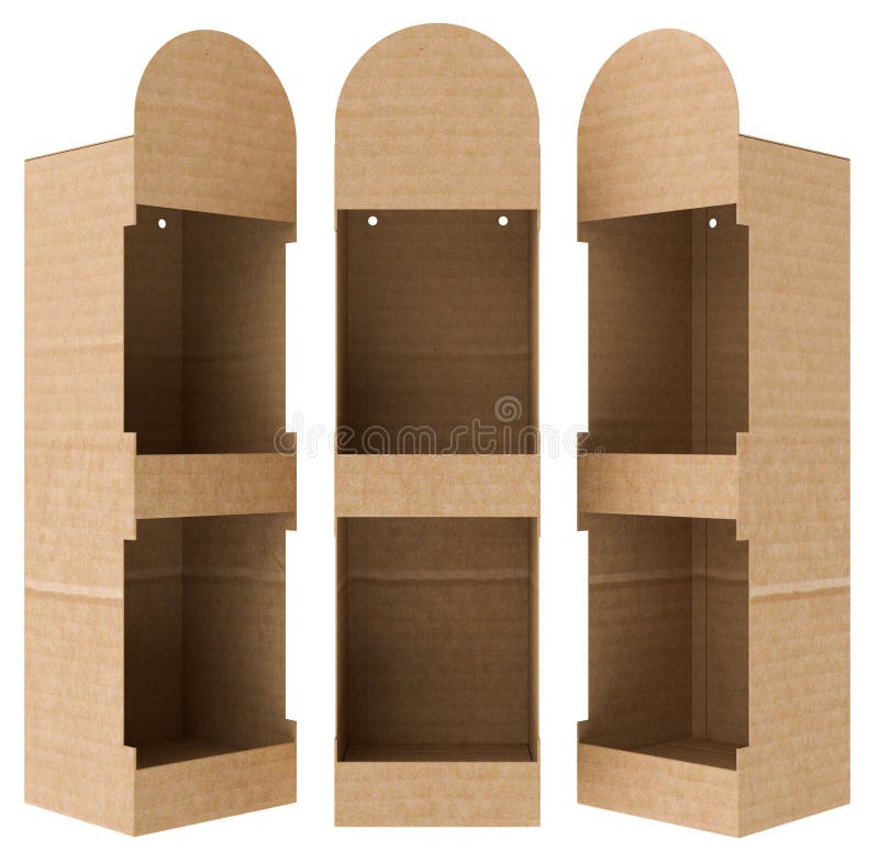 3D Rendering - High Resolution Image Pos Floor Display Box Template ...