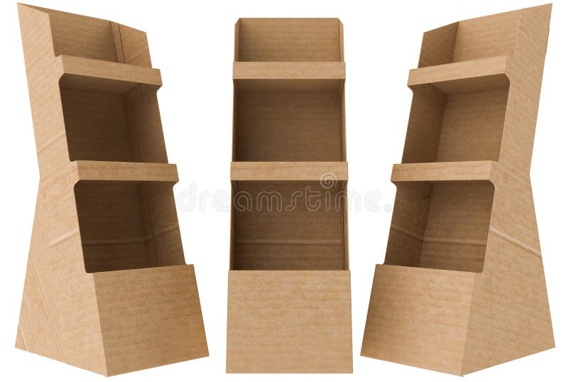 3D Rendering - High Resolution Image Pos Floor Display Box Template ...