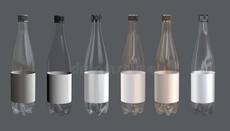 3D Rendering - High Resolution Image White Plastic Bottle Template ...