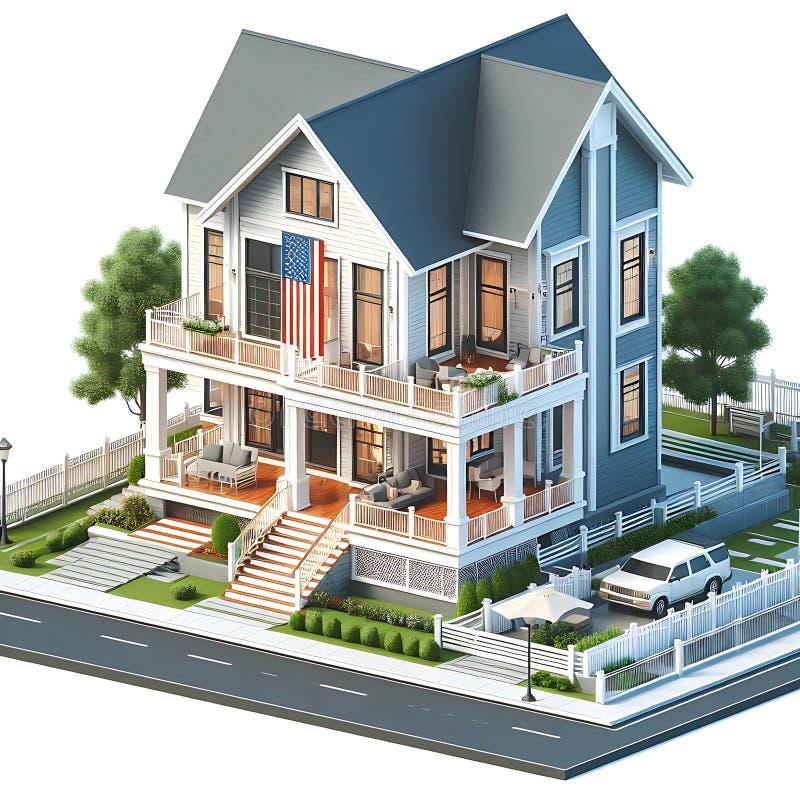 3D Rendering of House Exterior with Clipping Path. 3D Rendering of ...