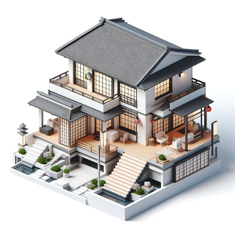 3D Rendering of House Exterior with Clipping Path. 3D Rendering of ...