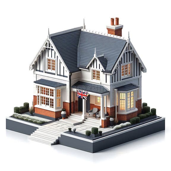 3D Rendering of House Exterior with Clipping Path. 3D Rendering of ...