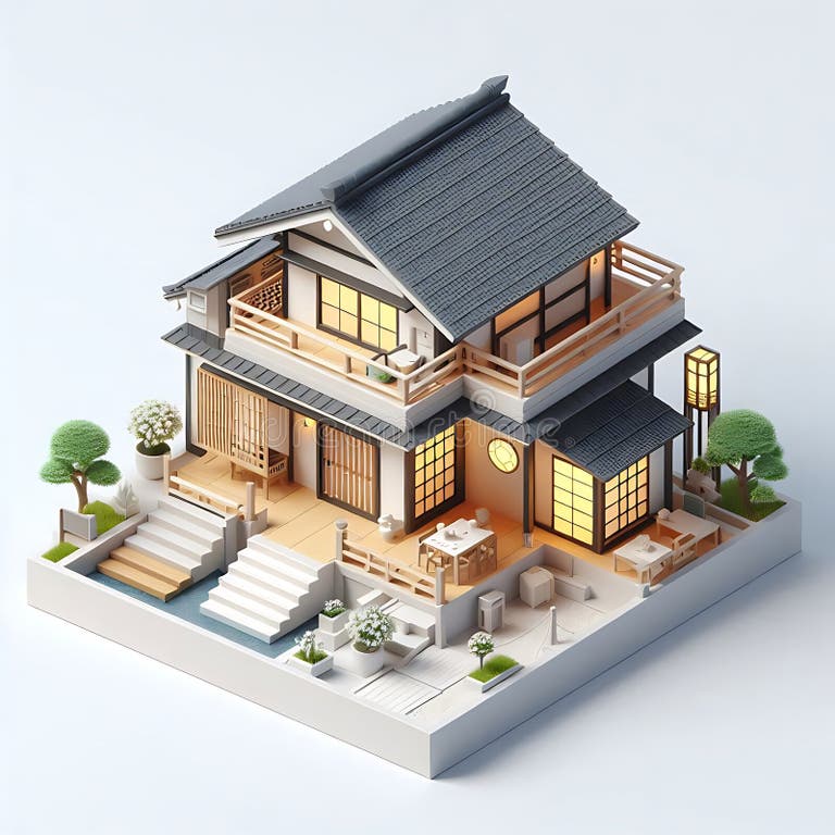 3D Rendering of House Exterior with Clipping Path. 3D Rendering of ...