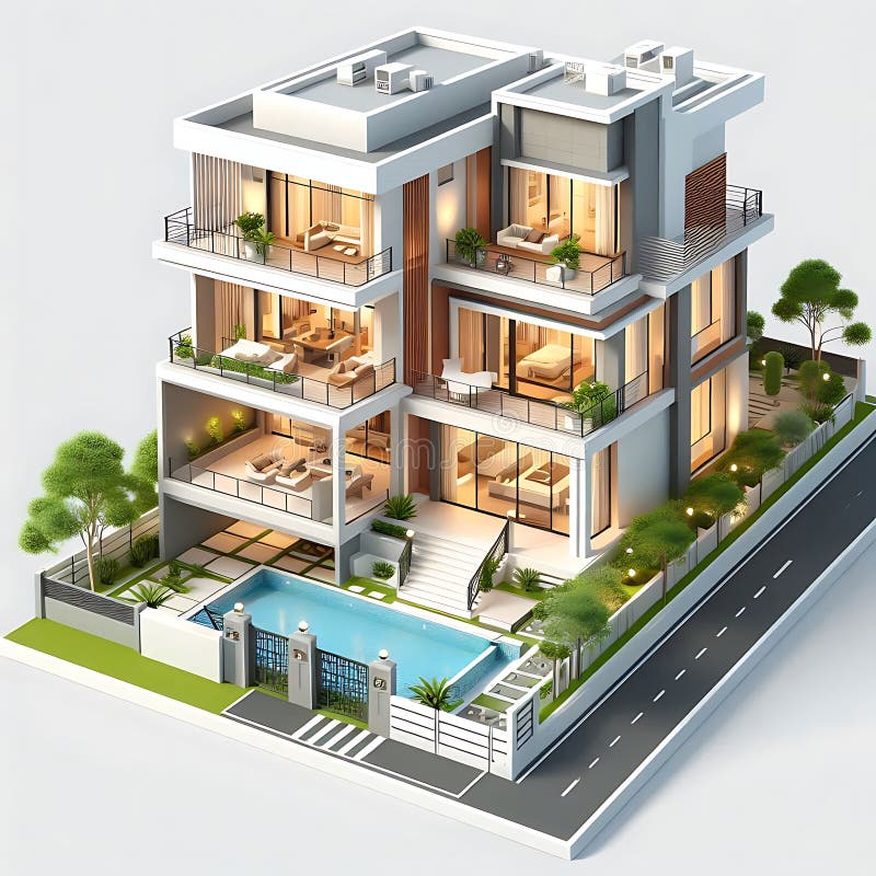 3d Rendering House Exterior Stock Illustrations – 35,300 3d Rendering ...