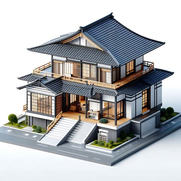 3D Rendering of House Exterior with Clipping Path. 3D Rendering of ...