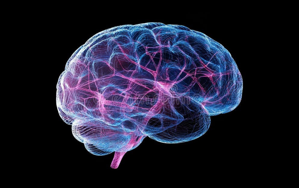3D Rendering of a Human Brain Concept of Intelligence Memory Learning ...