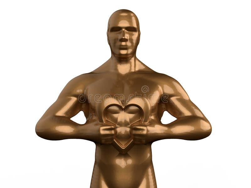 3D Rendering - Human Compassion Trophy/award Stock Illustration ...