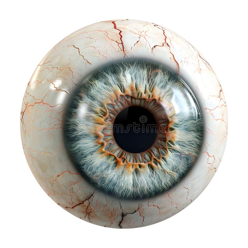 3D Rendering of a Human Eye Ball Transparent Background - Ai Generated ...