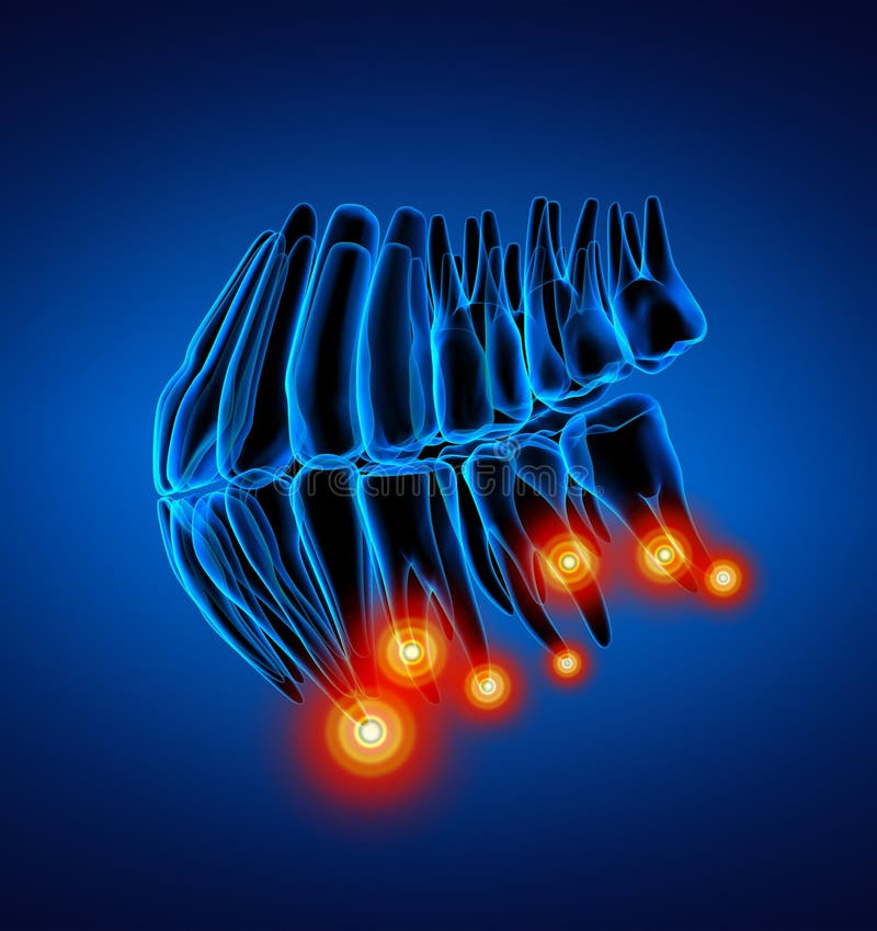 3d rendering human teeth stock illustration. Illustration of health ...