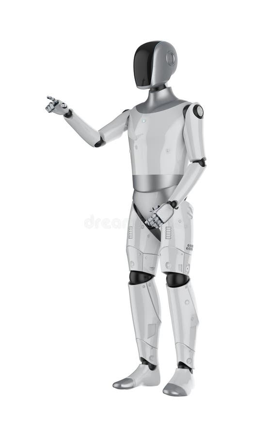 Metal Humanoid Robot S Face. Generative AI Stock Illustration ...