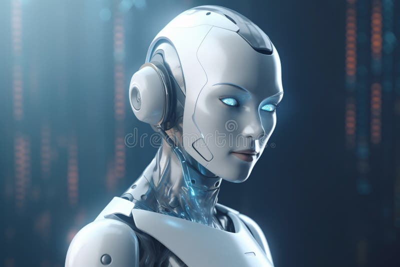 3d Rendering Humanoid Robot, Artificial Intelligence Concept Generative ... 3d Rendering Humanoid Robot, Artificial Intelligence Concept Generative ...