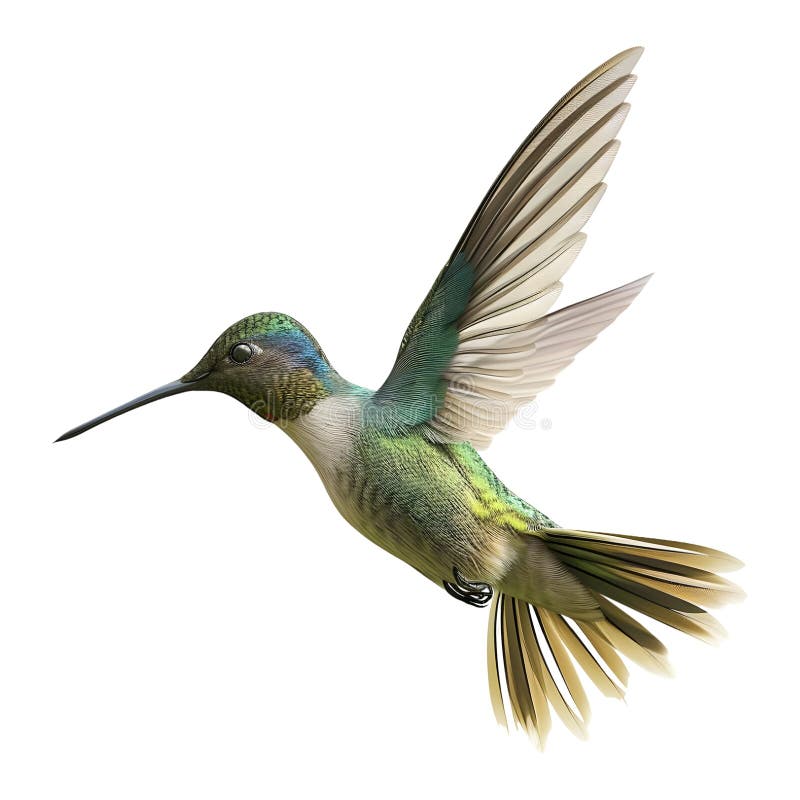 3D Rendering of a Hummingbird on Transparent Background - Ai Generated ...