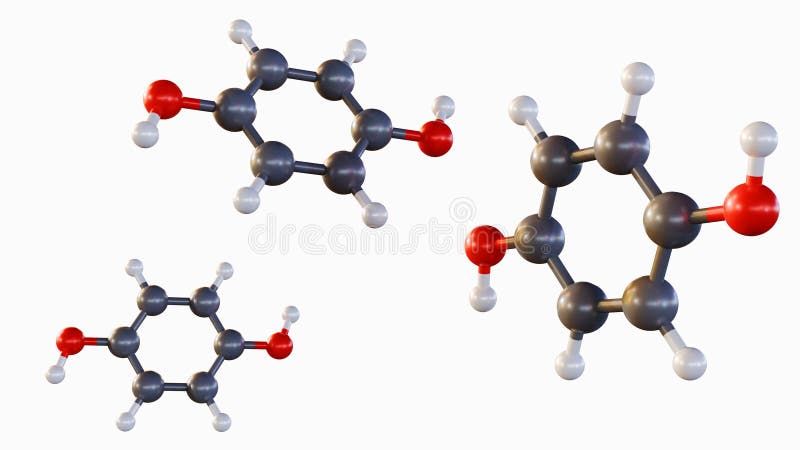 Hydroquinone Molecules Stock Illustrations – 3 Hydroquinone Molecules ...