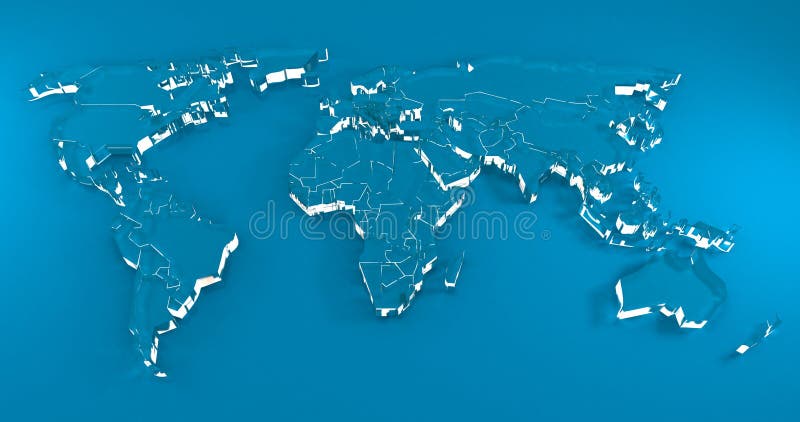 Ice World Map Picture. Image: 13697052