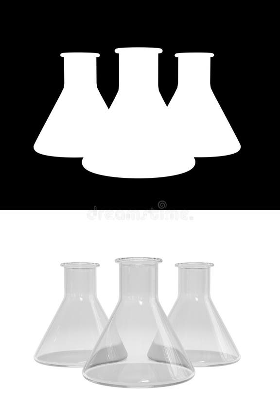 3D Rendering Icon Set of Empty Tubes Stock Illustration - Illustration ...