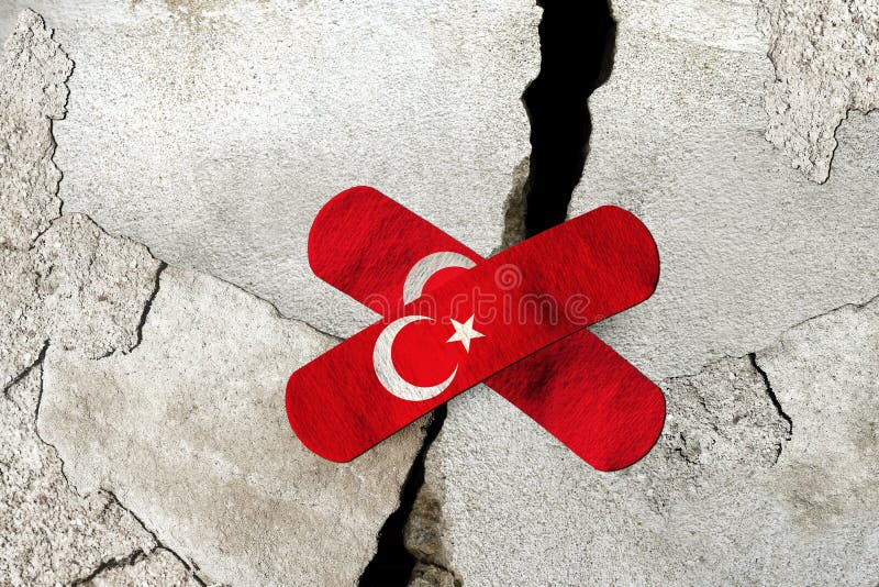 3D Rendering Idea for Devastating Earthquake in Turkey. Stock ...