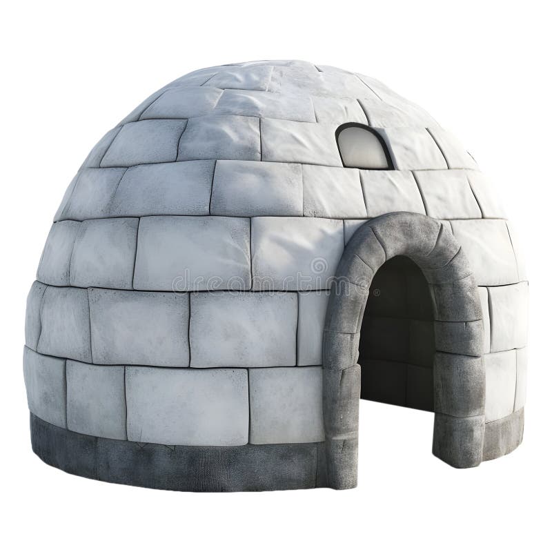 3D Rendering of a Igloo Ice House on Transparent Background - Ai ...