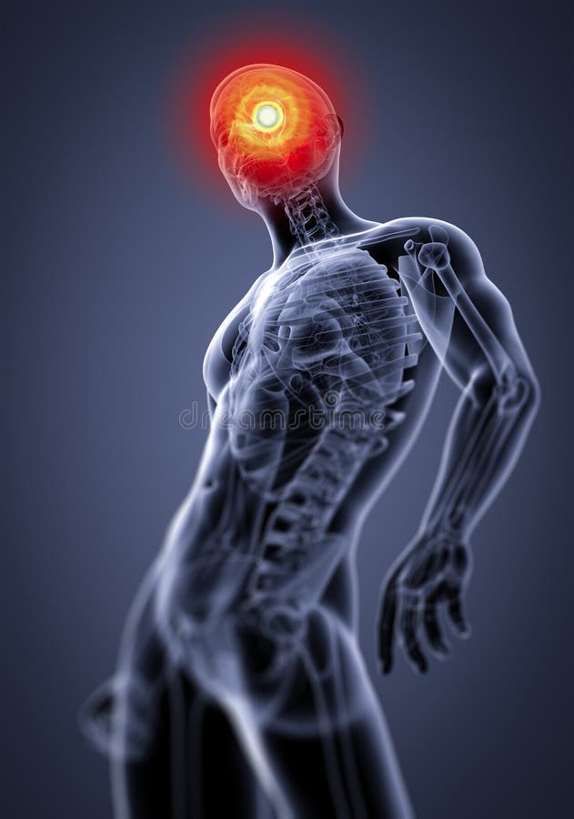 3D Rendering Illustration of Brain Stock Illustration - Illustration of ...