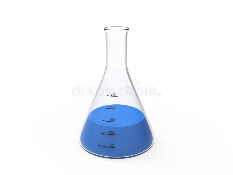 3D Rendering Illustration Chemistry Bulb Stock Illustration ...