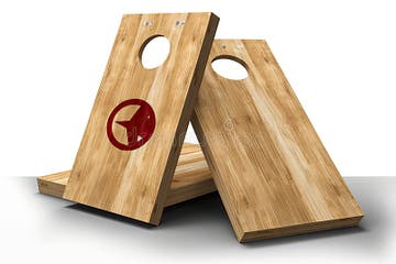 3d Rendering Illustration Cornhole Boards Isolated Transparent ...