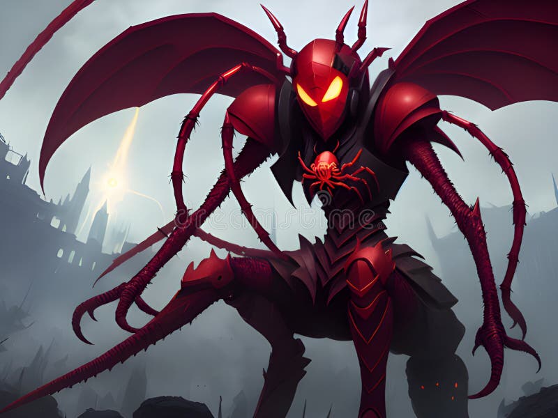 3d Rendering Illustration of Evil Monster in the Hell , Ai Generated ...