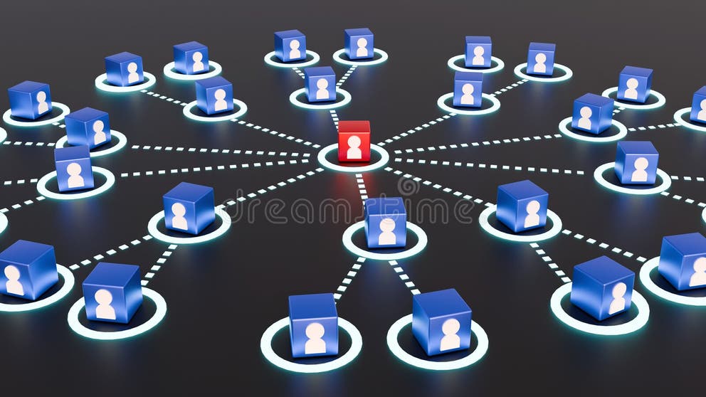 MLM Network Marketing Chart Structure Stock Illustration - Illustration ...