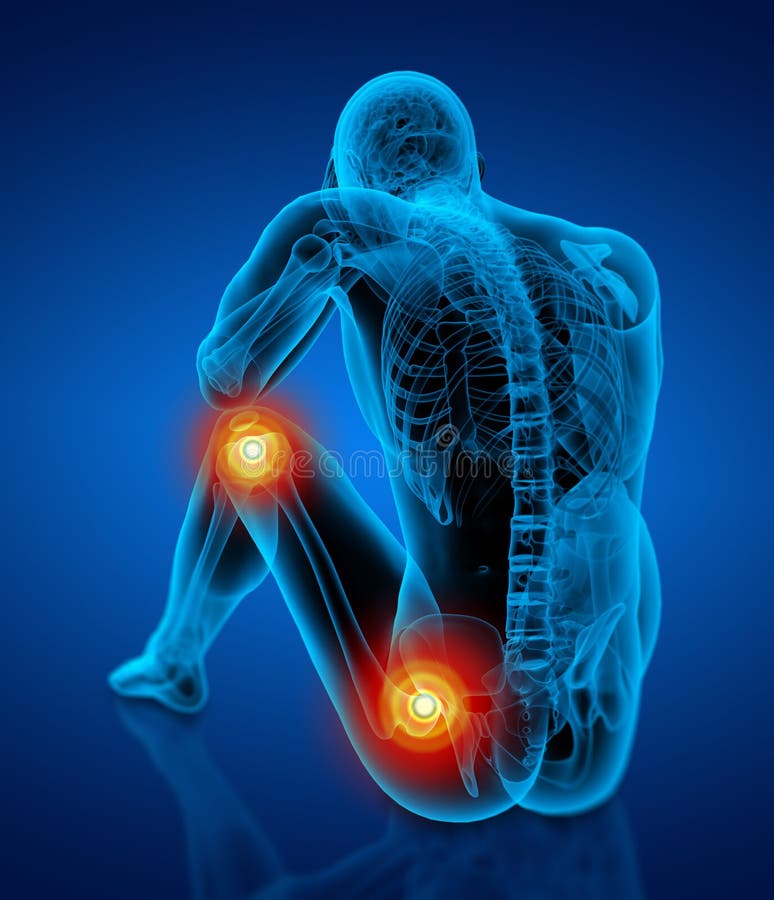 3D Rendering Illustration of Skeleton Bone Stock Illustration ...