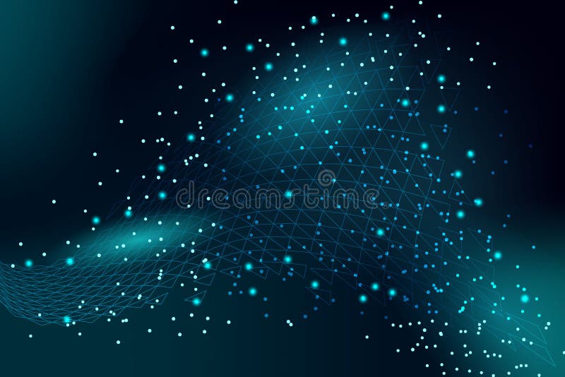 3D Rendering Illustration of a Space Polygonal - Innovative Polymer ...