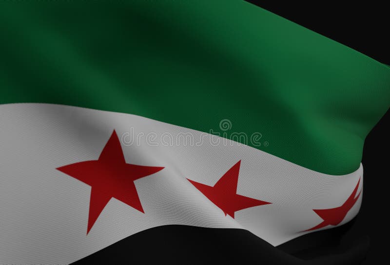 New Syrian flag stock illustration. Illustration of nation - 356400577