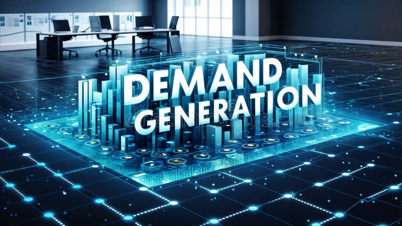 3D Illustration of of the Word Text Phrase "DEMAND GENERATION" Stock ...