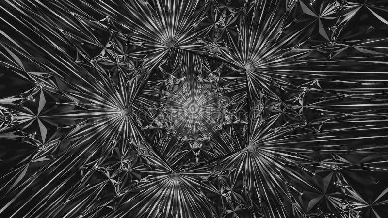 3d Rendering Image of Illuminated Geometric Shapes in Pattern Looking ...