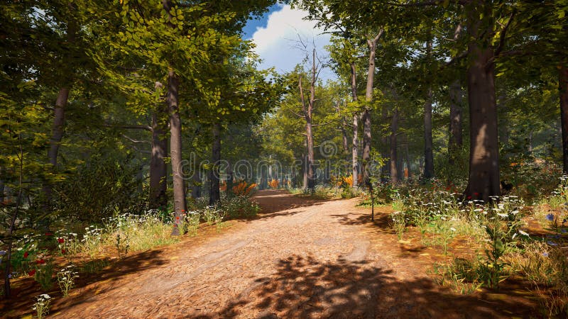 Sustainable Environment and Ecosystem Protection. 3d Rendering of ...