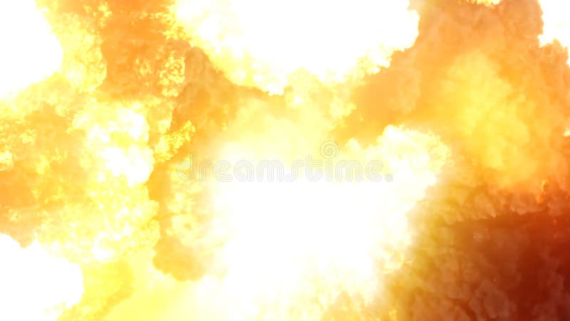 3D Rendering of an Impressive Intense Explosion on a Black Background ...