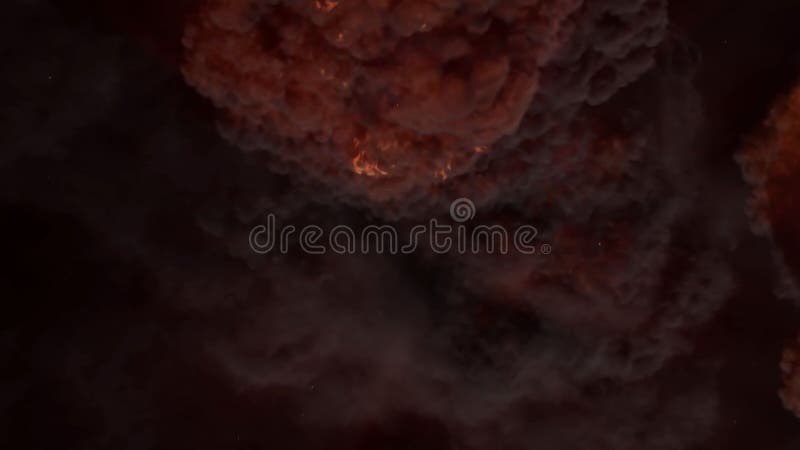 3D Rendering of an Impressive Intense Explosion on a Black Background ...