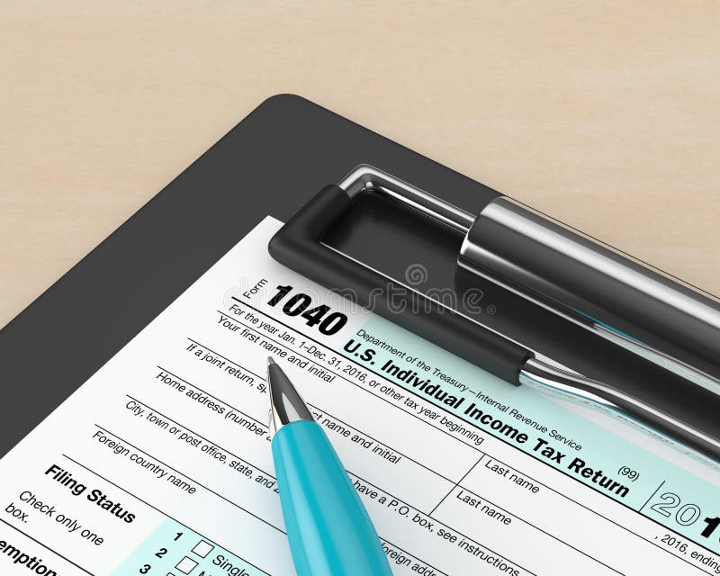 1040 US Tax Form editorial stock photo. Illustration of concept - 30388938