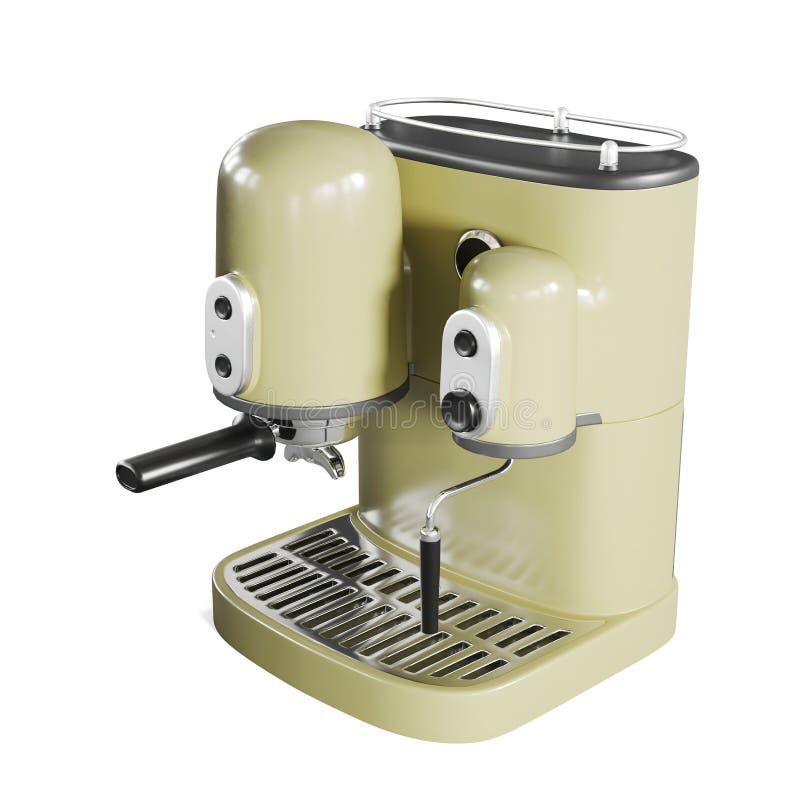3d Rendering of a Industrial-style Coffee Machine Stock Illustration ...