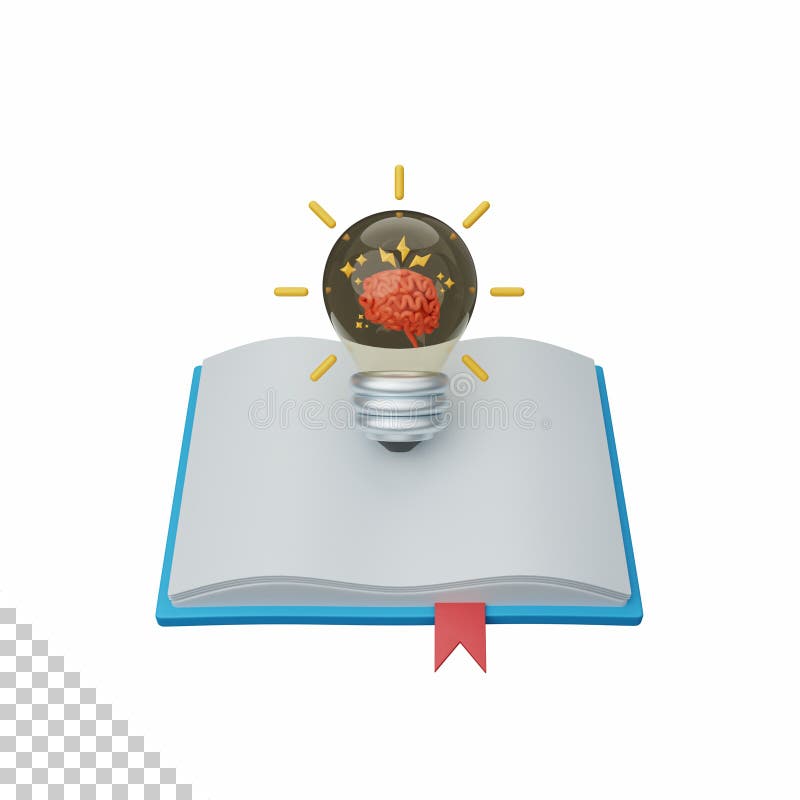 3d Rendering Innovation Book Isolated Useful for Education, Learning ...