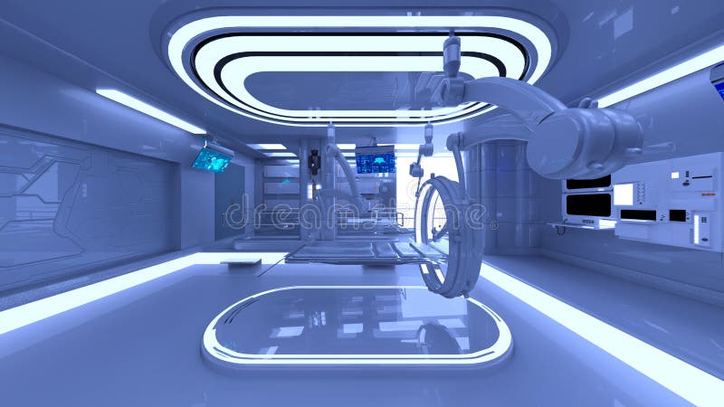 3D Rendering of Inside the Laboratory Stock Illustration - Illustration ...