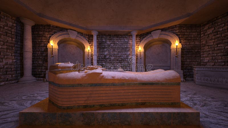 3D Rendering of Inside the Pyramid Stock Illustration - Illustration of ...